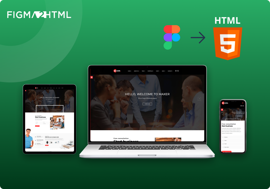 Convert Figma to HTML - Figma2Html